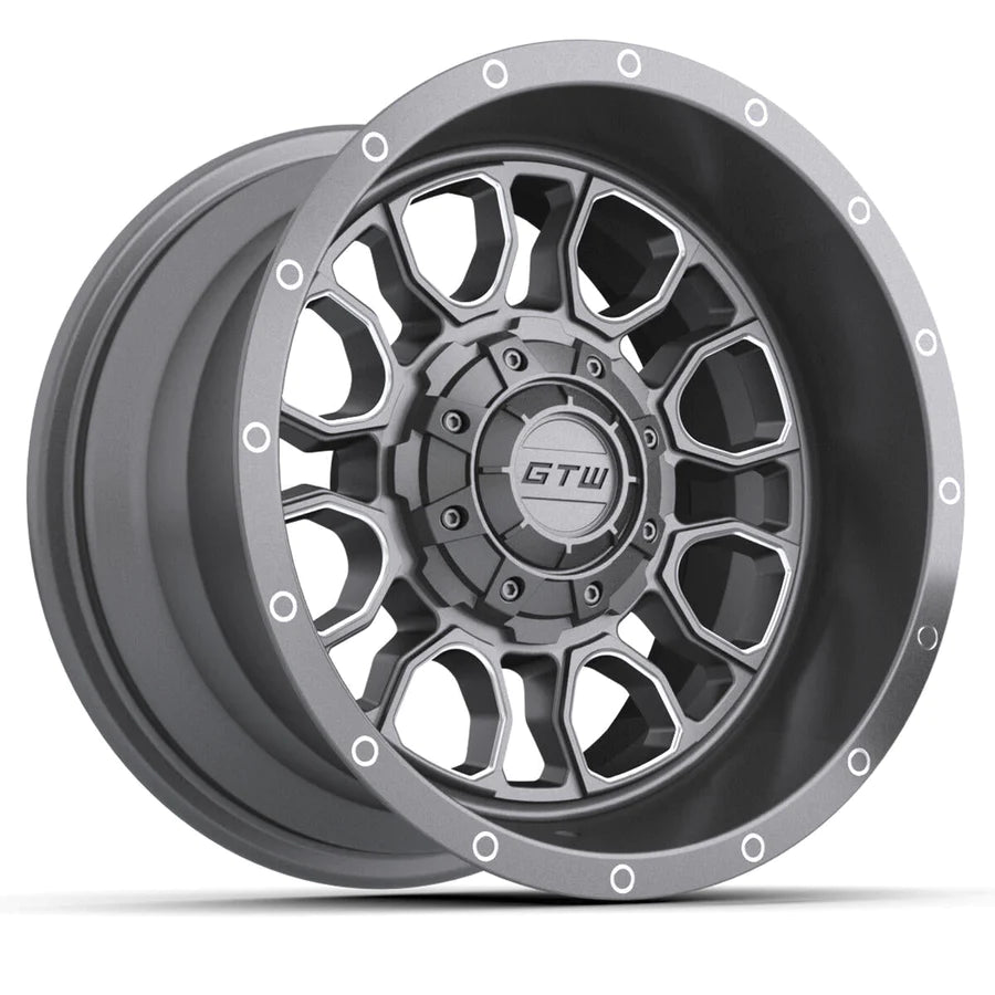 12" GTW Volt Gunmetal Wheel | Golf Cart Geeks