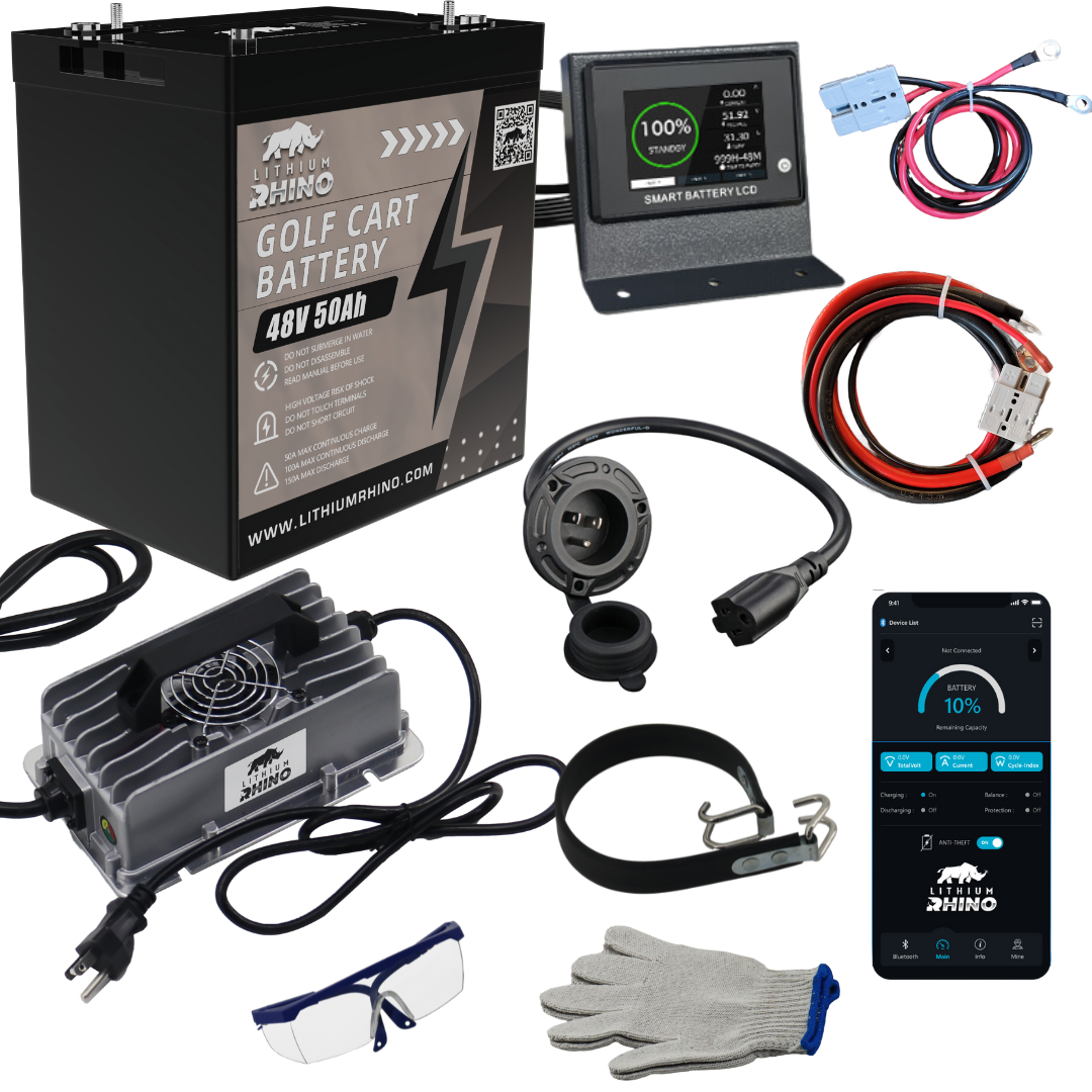 48V 50ah Lithium Rhino Conversion Kit - Golf Cart Battery | Golf Cart Geeks