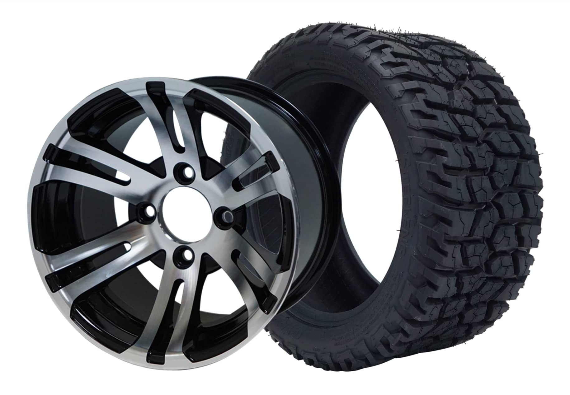 SGC 12″ Bulldog Wheel & GATOR Hybrid Tire Combo