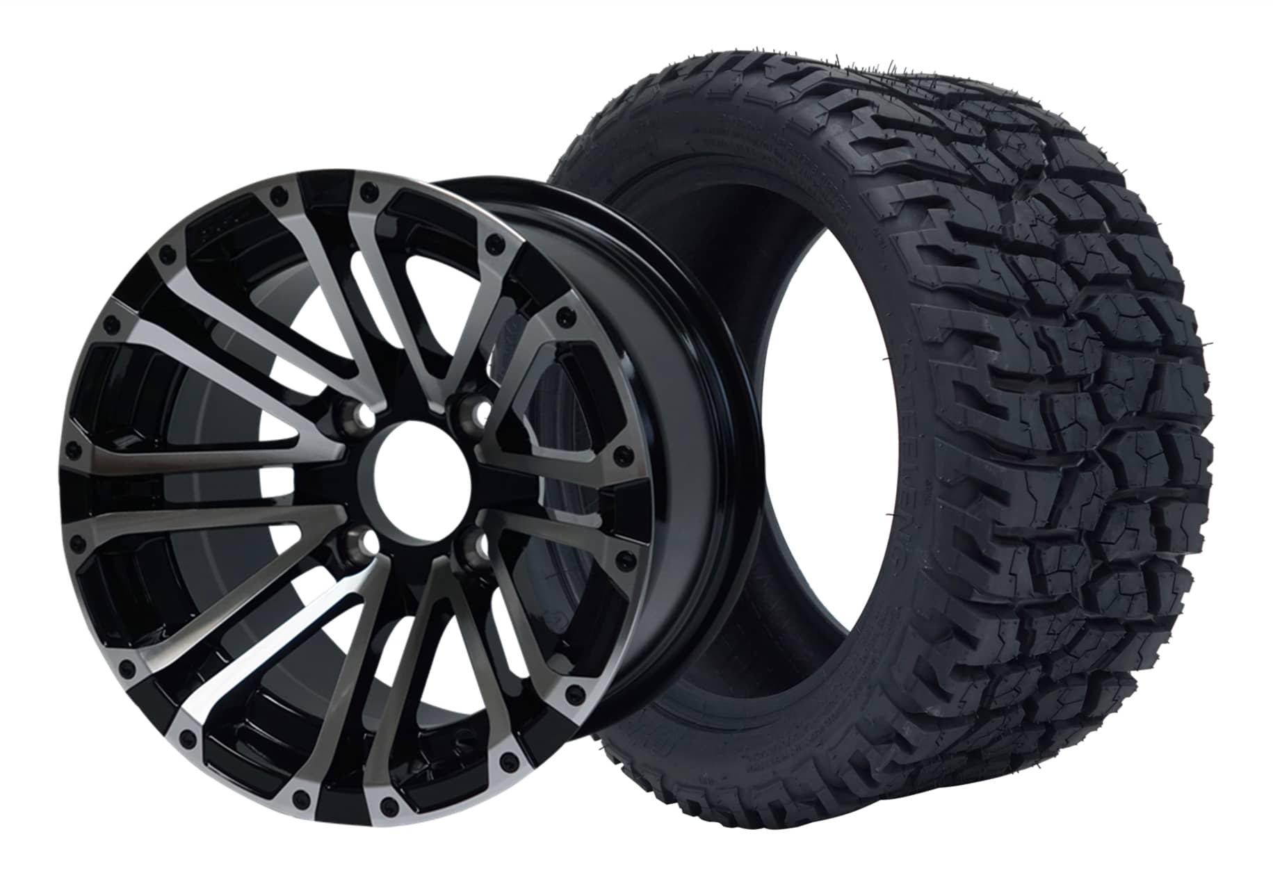 SGC 12″ Lancer Wheel & Tire Combo | Golf Cart Geeks