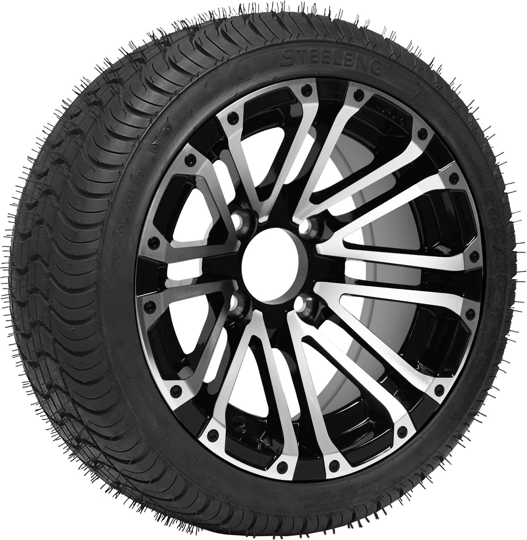 SGC 14″ Lancer Wheel & Tire Combo | Golf Cart Geeks