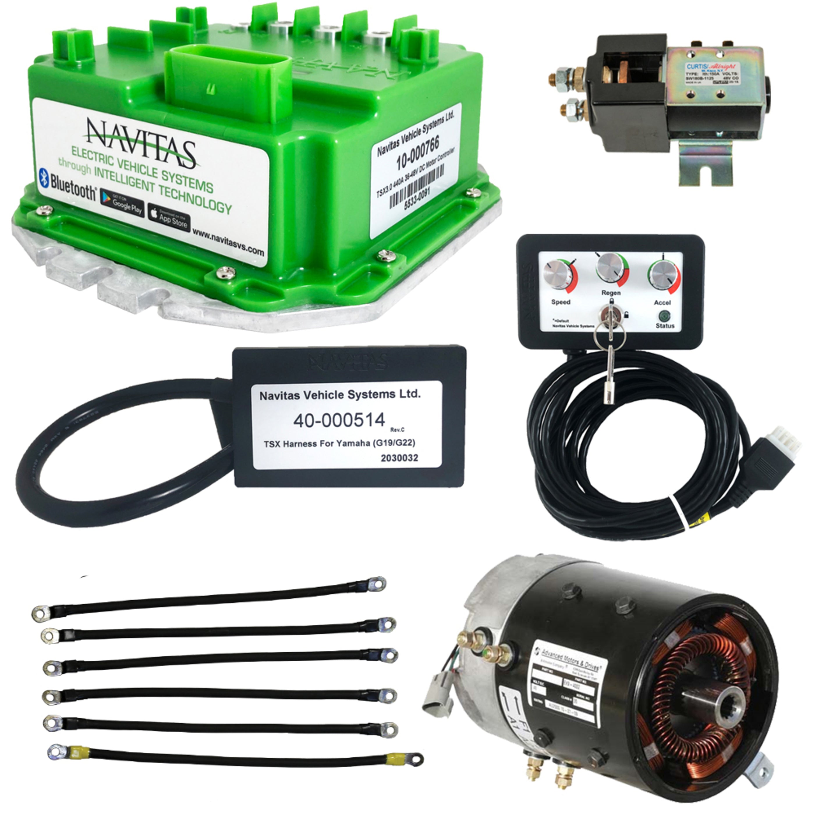 Navitas TSX3.0 DC Motor & Controller Speed Package - Yamaha G19 | Golf ...