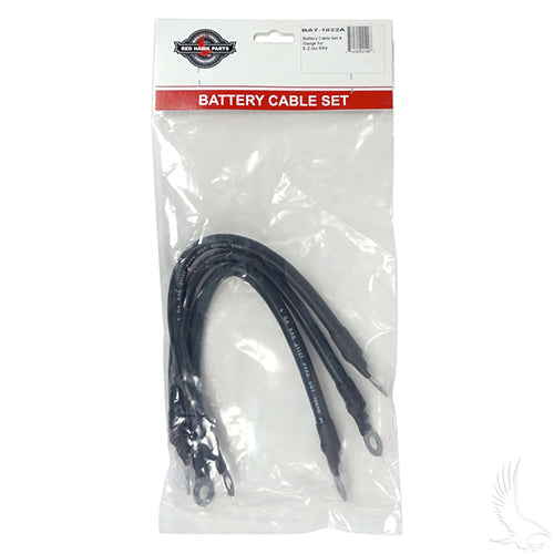 Golf Cart Battery Cable SET - Includes (3) 12" 4 gauge - EZGO RXV 08 ...