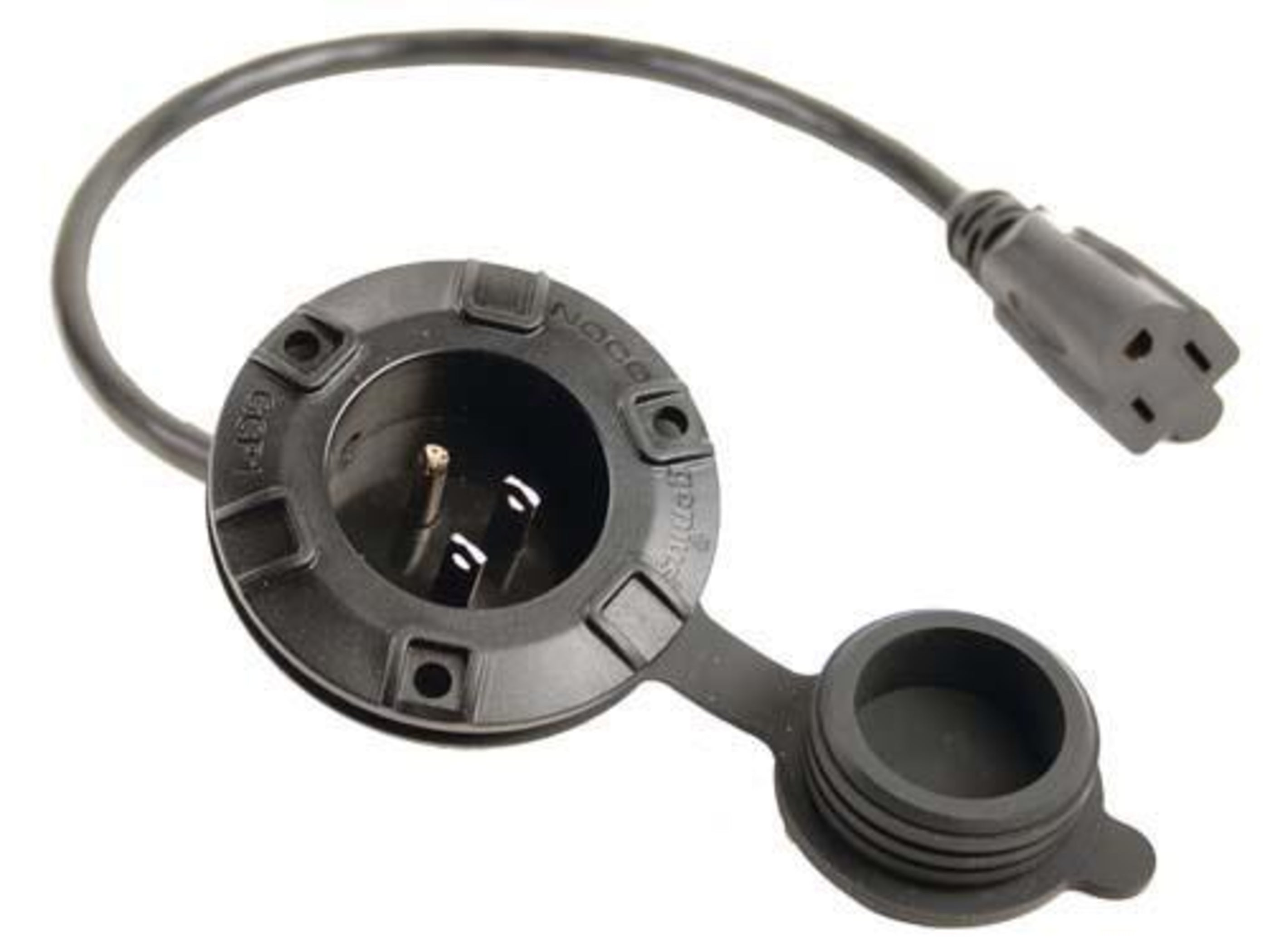 AC Port Plug with Integrated Extension Cable | Golf Cart Geeks